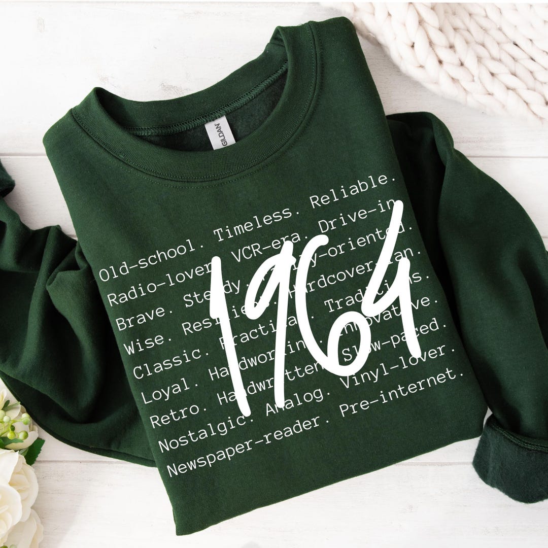 1964 Words Png, 61st Birthday Png, 61 Years of Being Awesome, Sixty ...