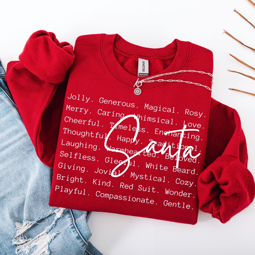 Santa Words Png Svg, Christmas Sublimation, Shirt Design, Gift Idea ...