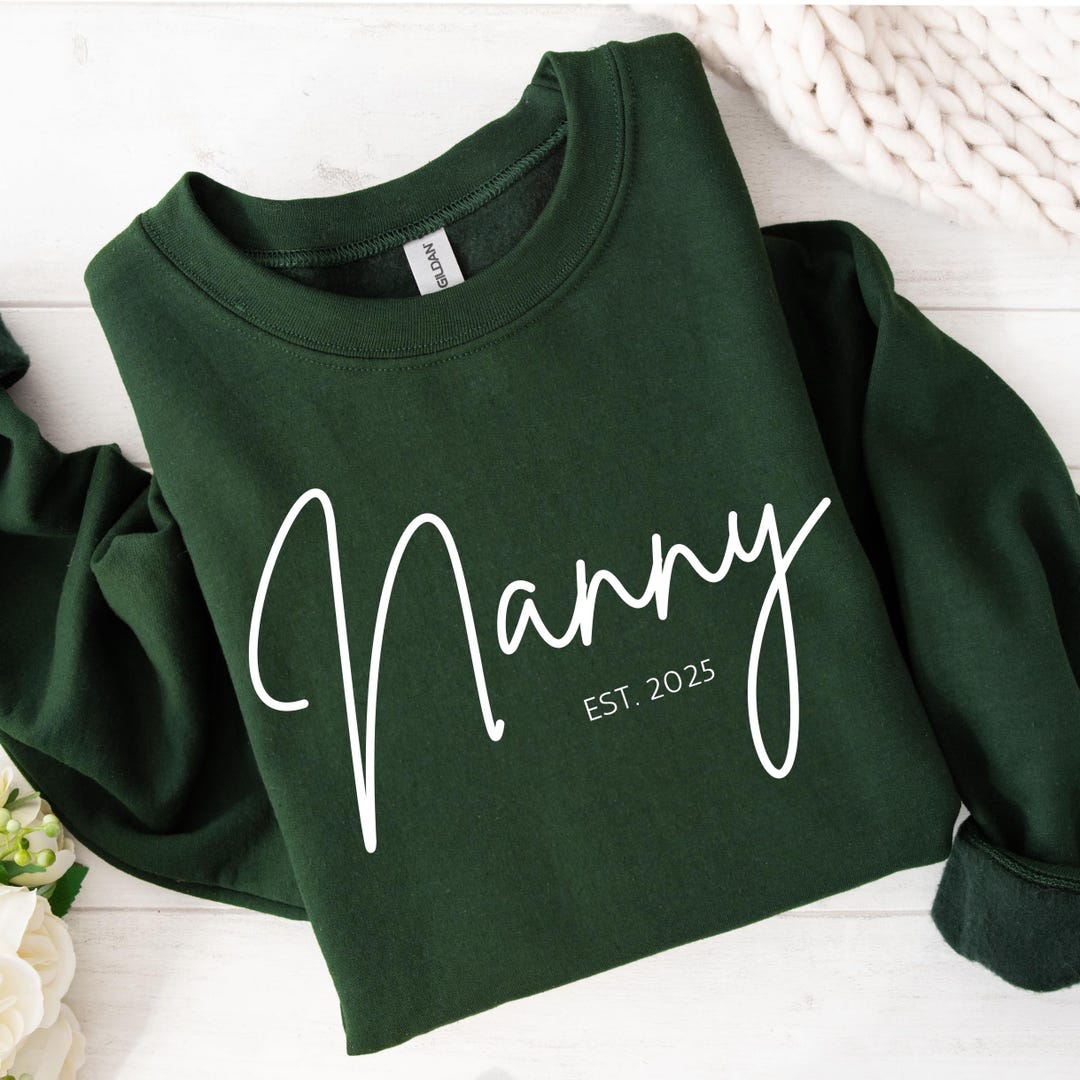 Nanny Est 2025 Png Svg, Nanny Est. 2025 Shirt, Nanny Png Svg, Nanny ...