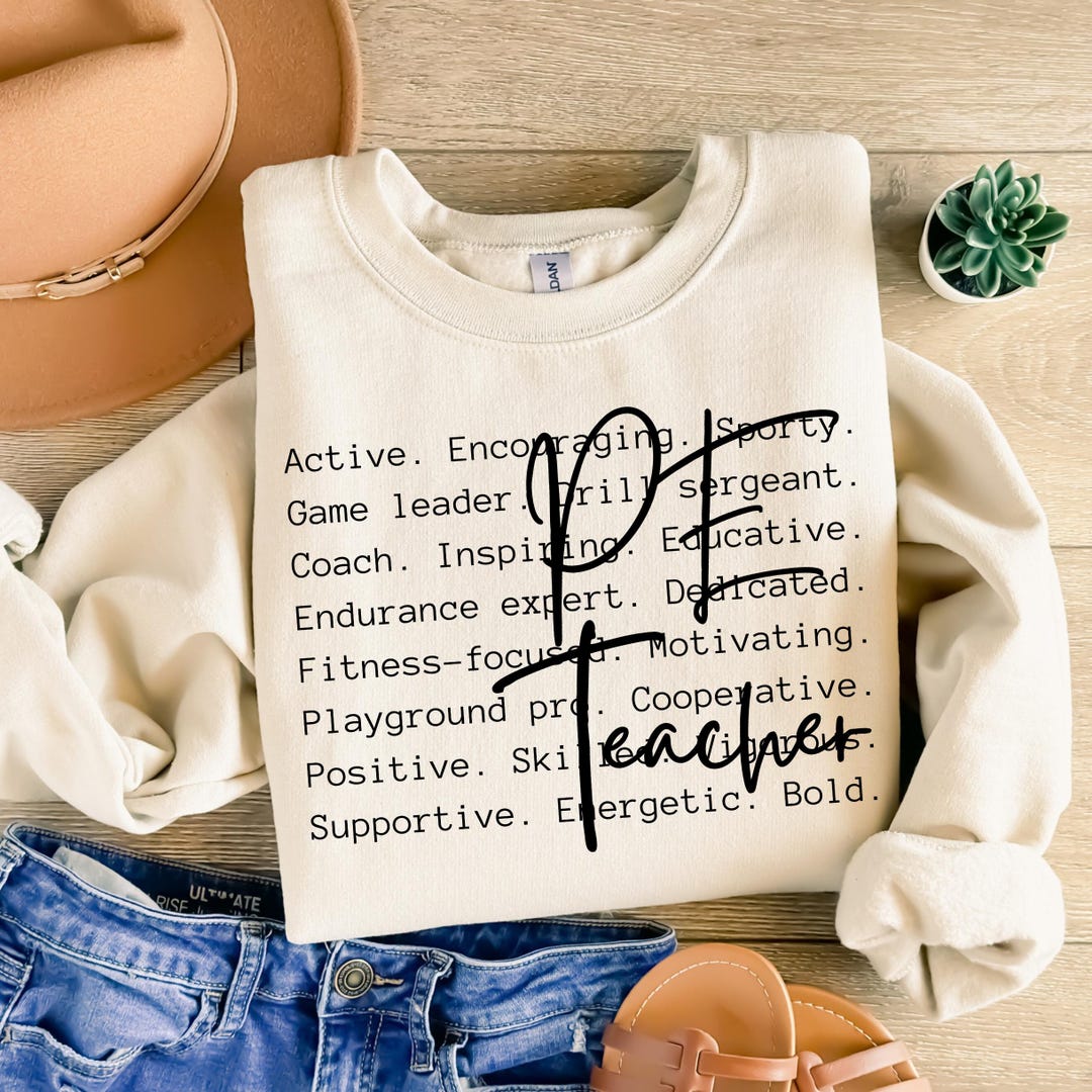 PE Teacher Words Png Svg, Gift for PE Teacher, Sublimation ...