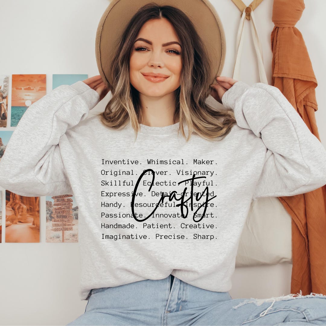 Crafty Words Png Svg, Happy Crafter Png Svg, Sublimation, Crafter Shirt ...