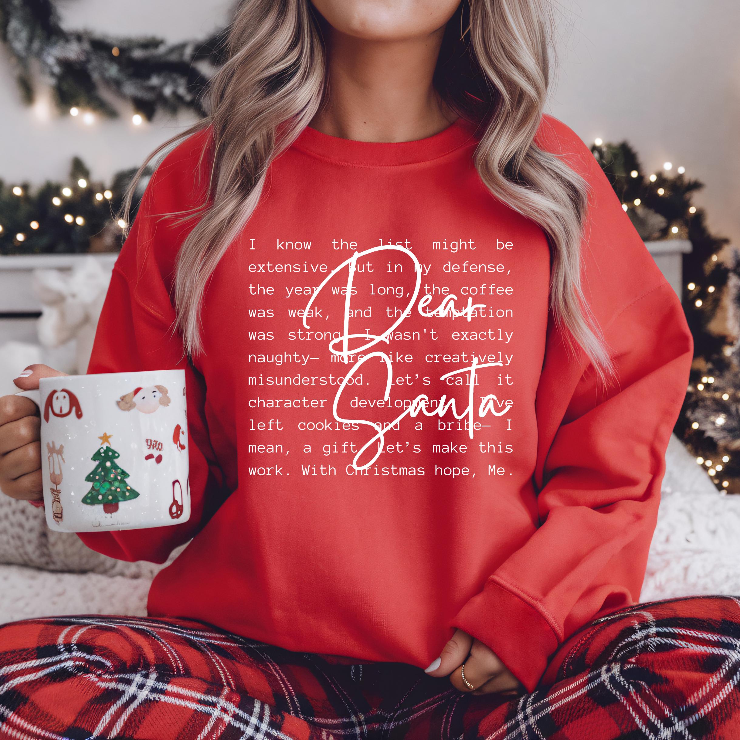 Dear Santa Words Png, Funny Christmas Sublimation, Shirt Design, Gift ...