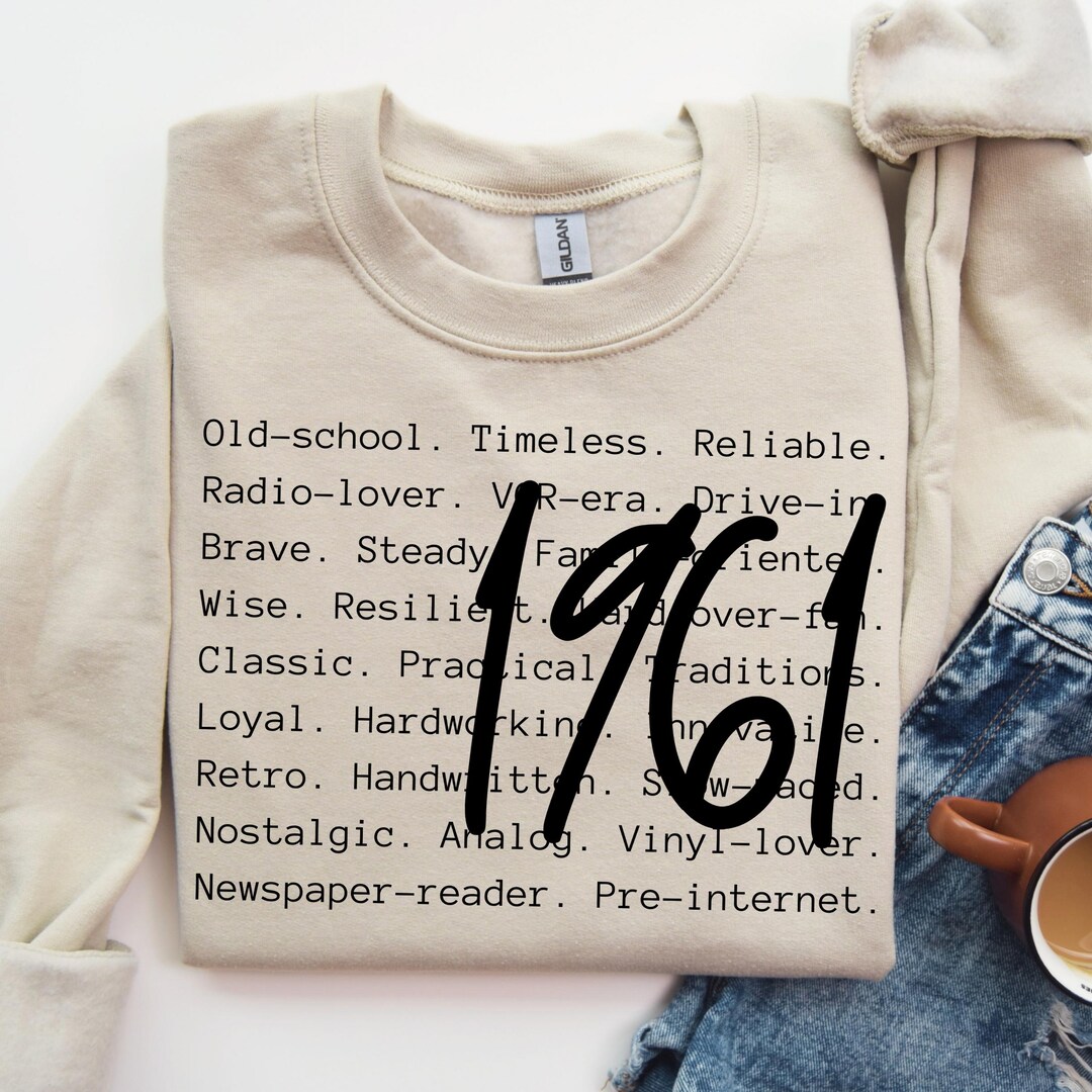 1961 Words Png Svg, 64th Birthday Png Svg, 64 Years of Being Awesome ...