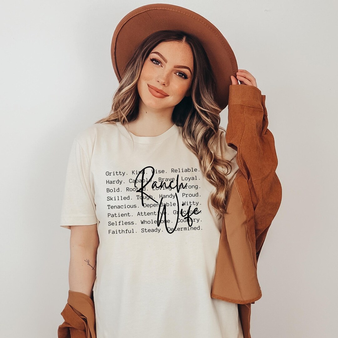 Ranch Wife Words Png Svg, Ranchers Wife Png Svg, Ranch Wife Tshirt ...
