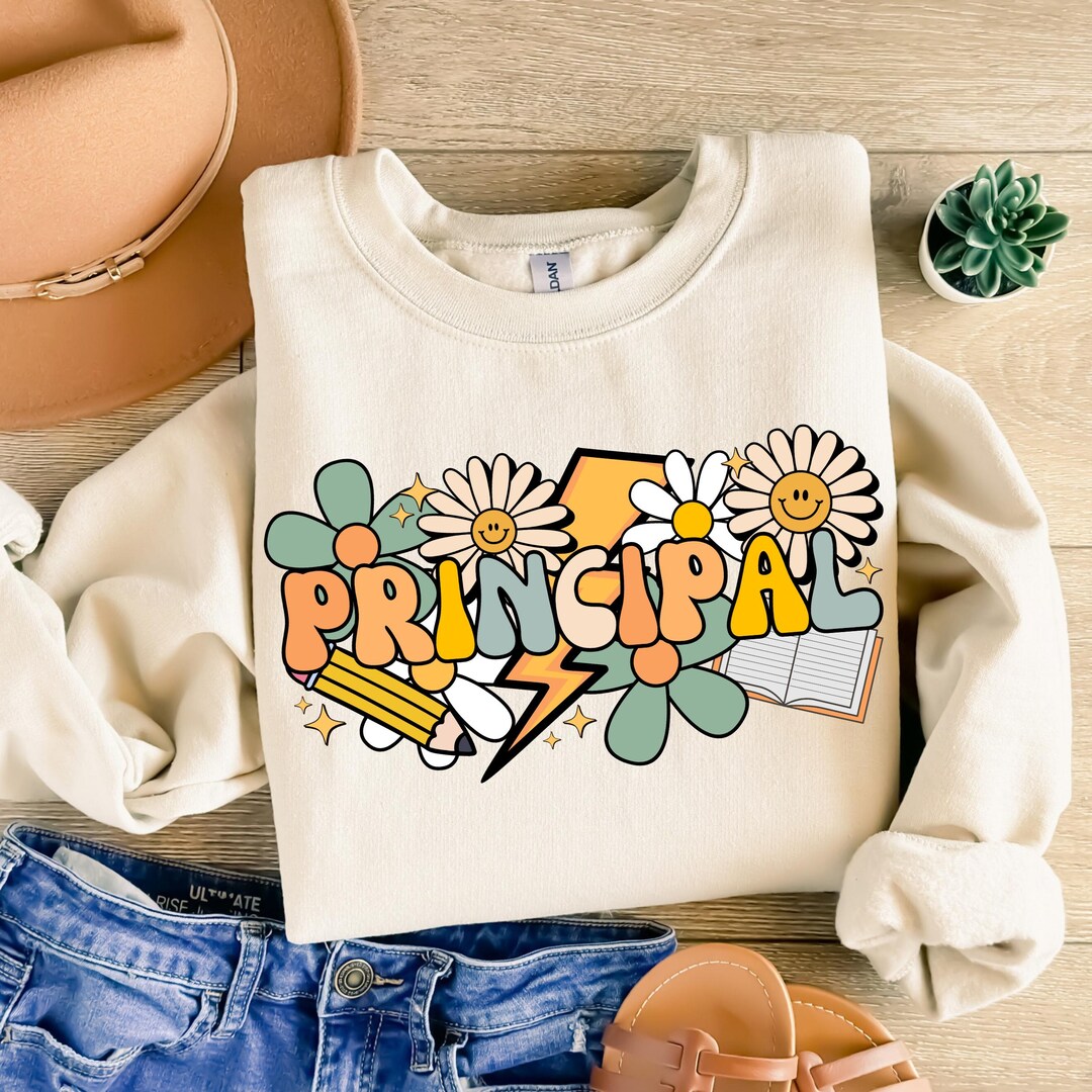 Principal Png, Retro Principal Sublimation, Groovy Principal Png Design ...