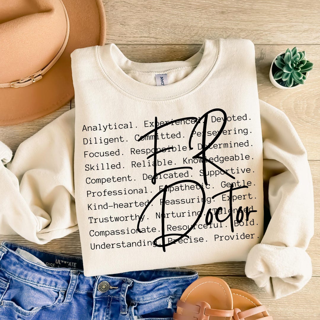 ER Doctor Words Png Svg, Emergency Room Physician Sublimation ...
