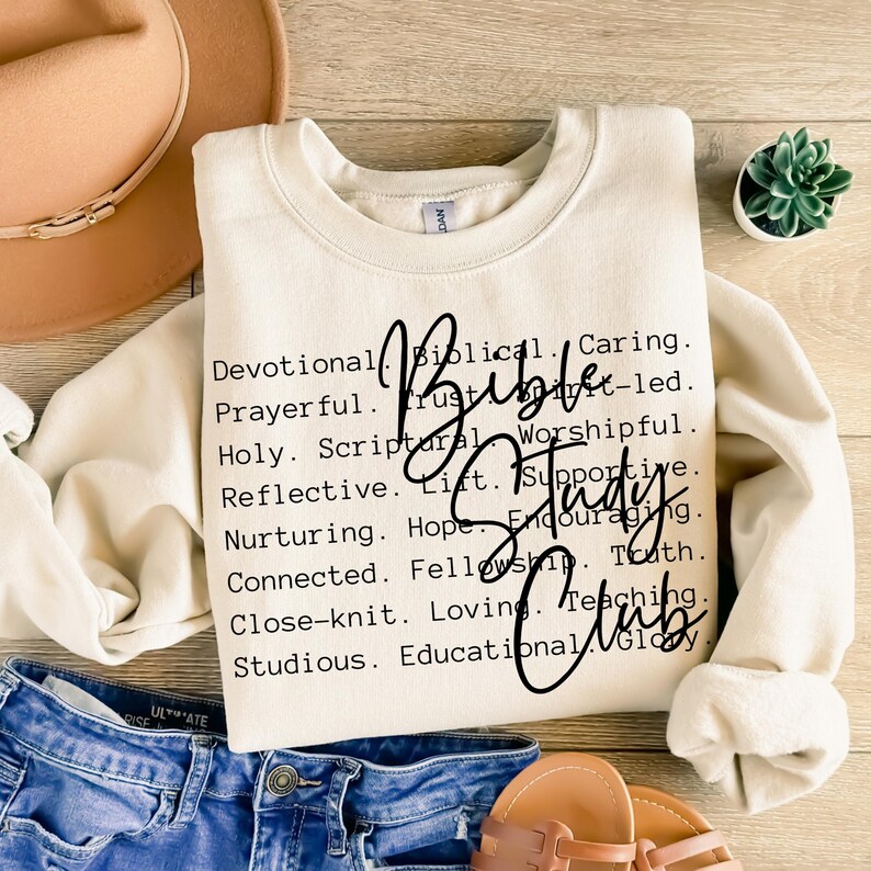 Bible Study Club Words Png Svg, Sublimation, Faith Png Svg, Religious ...