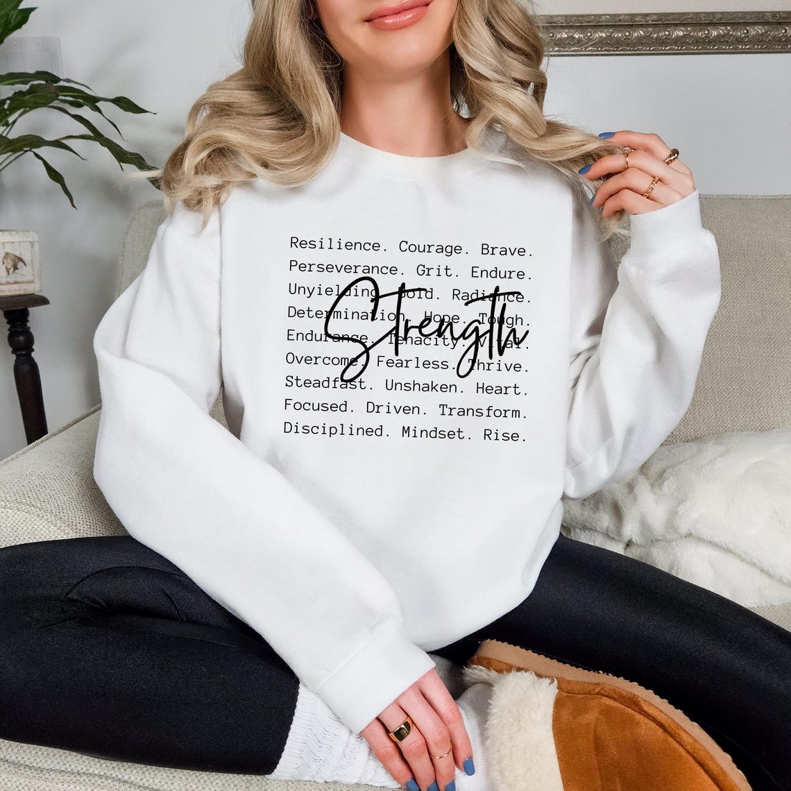 Strength Words Png Svg, Sublimation, Cute Mental Health Design, Inner ...