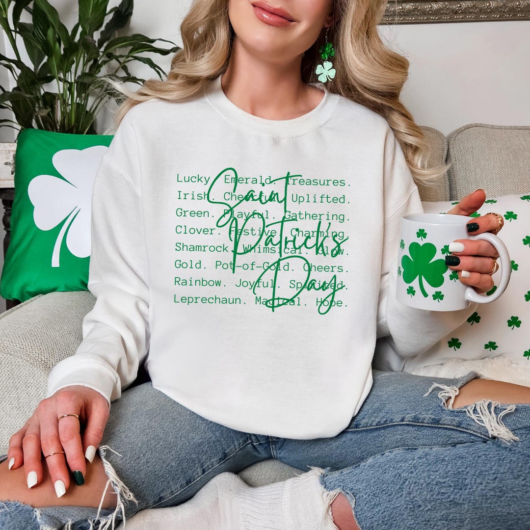 Saint Patrick's Day Words Png, St Patrick's Day Sublimation, Lucky ...