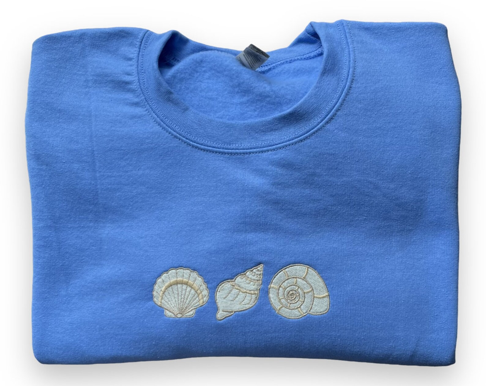 Seashell Embroidered Sweatshirt, Beach Lover, Nature, Sea, Holiday Gift ...