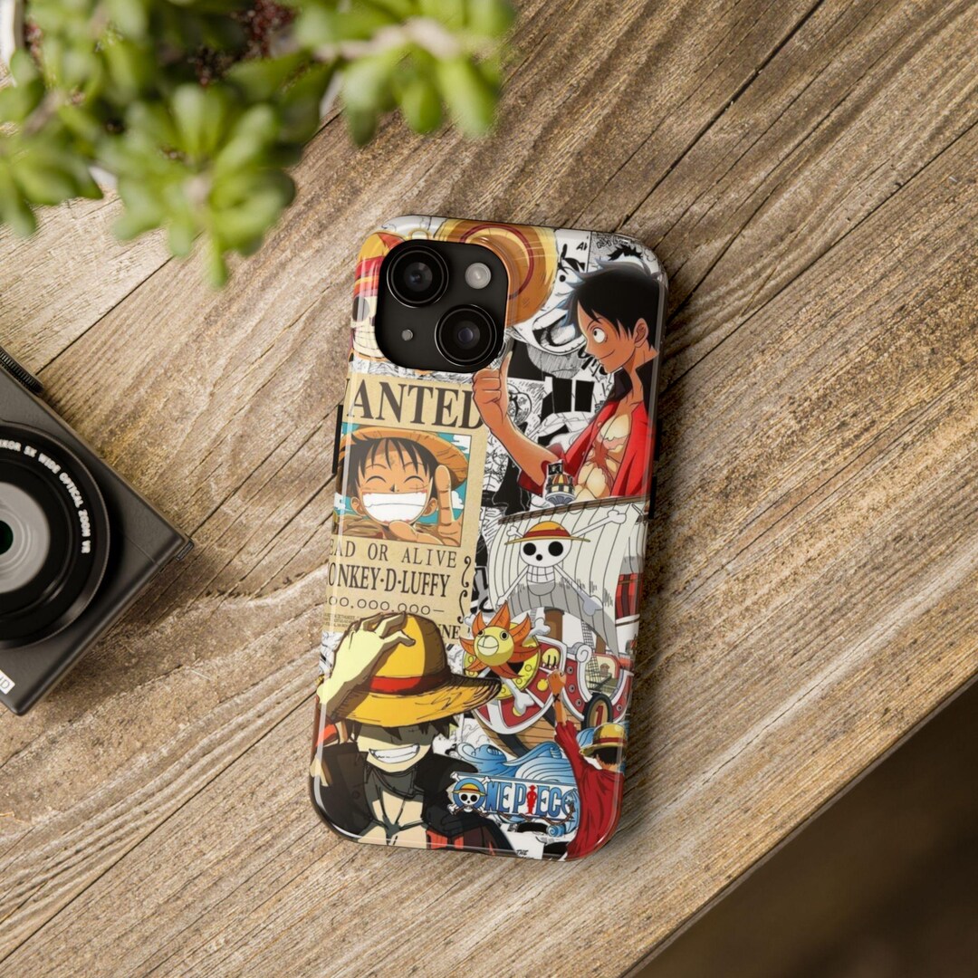 One Piece Anime iPhone Case: Monkey D. Luffy Wanted Poster Collage - Etsy