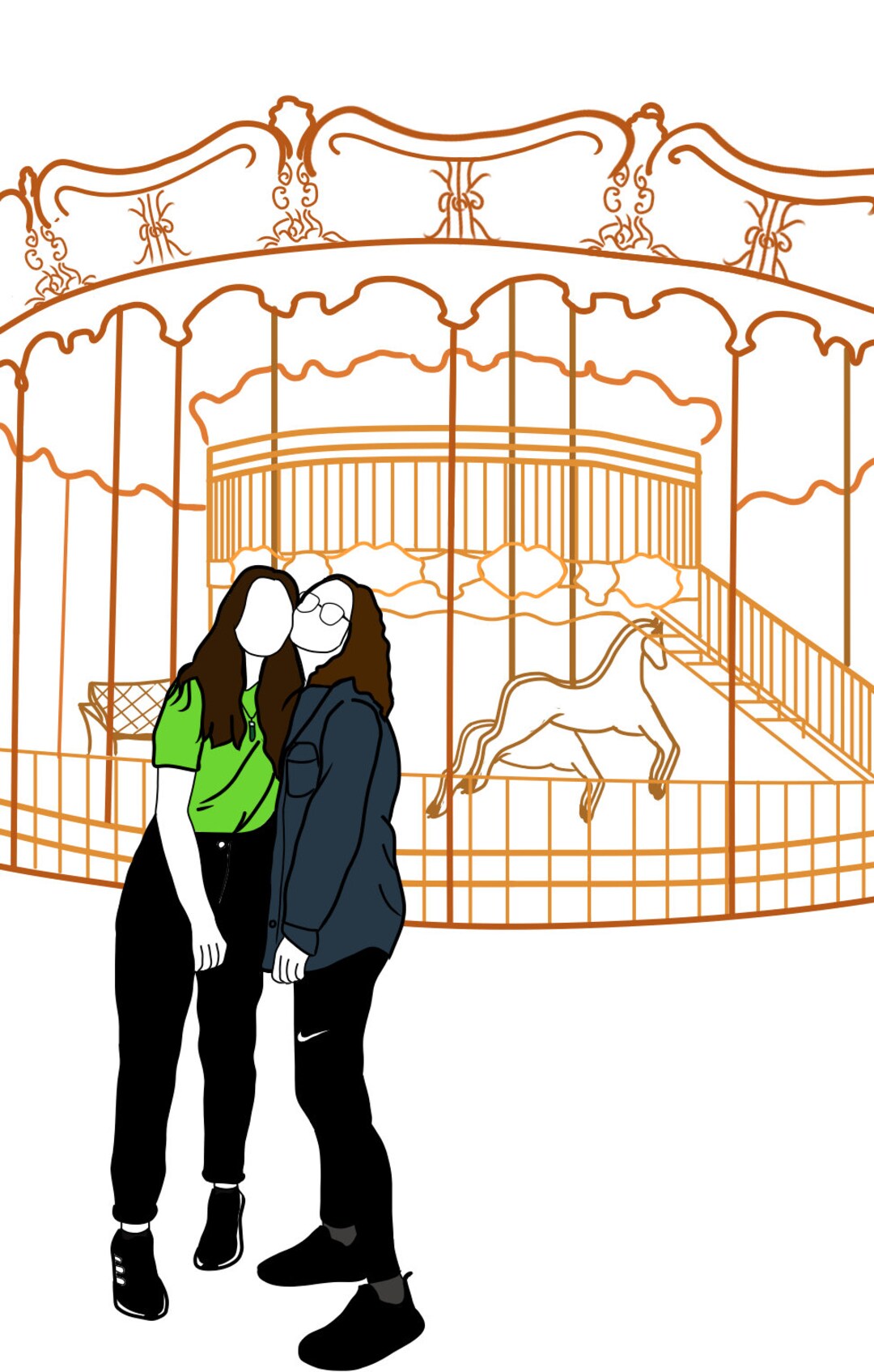 Custom Illustrations by Photo | Personalized Illustrations ...