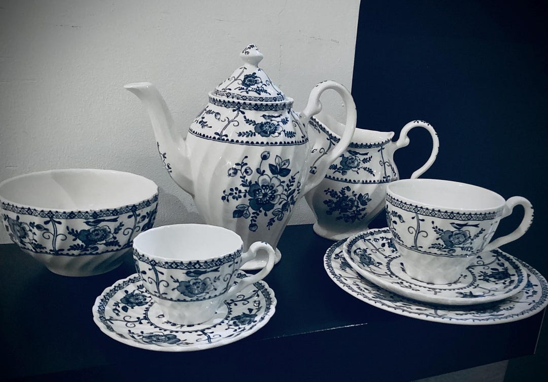 Johnson Brothers Indies "blue and White" Pattern - Etsy UK