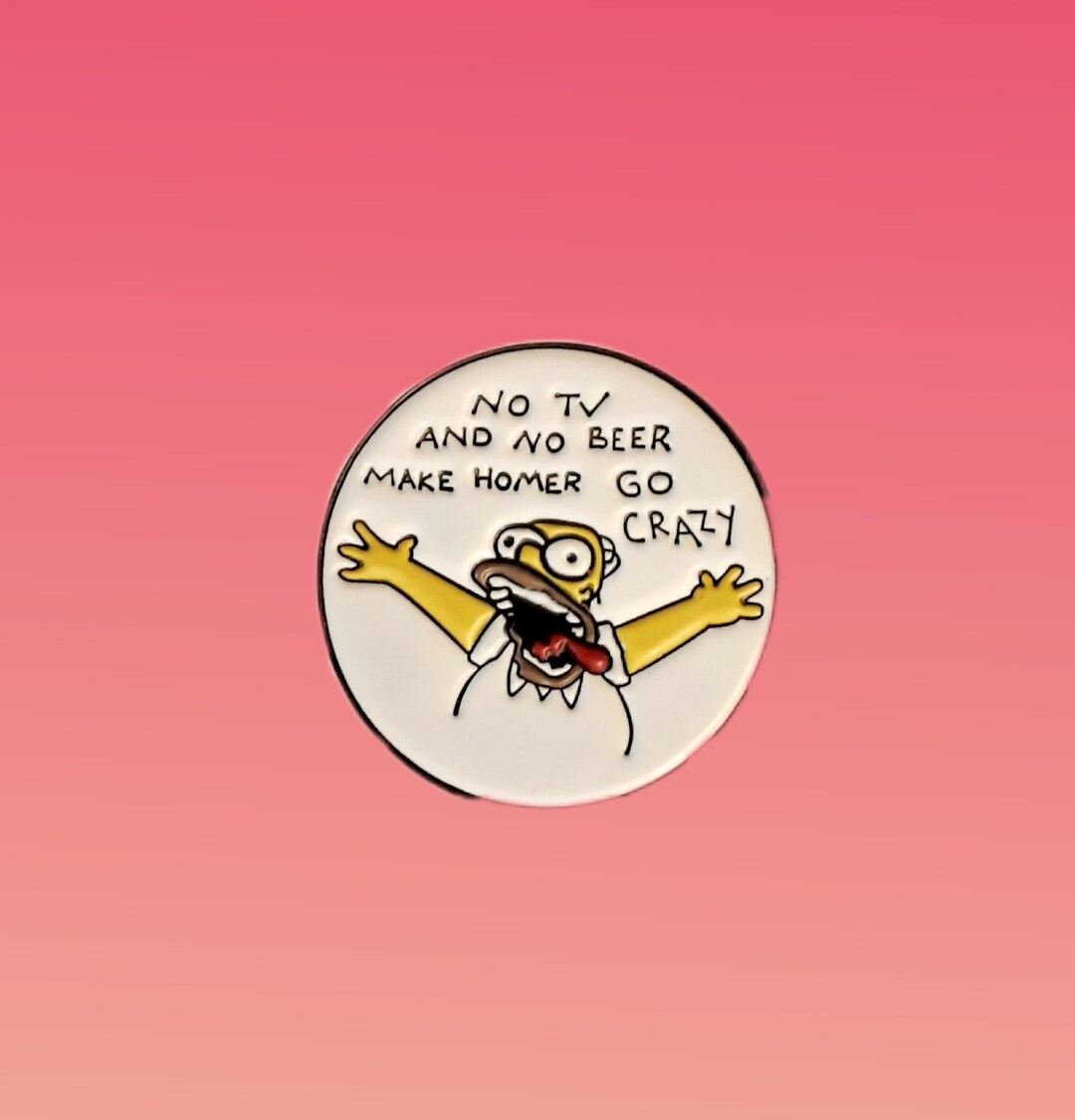 Enamel Pins the Simpsons, Homer, Bart, Marge, Lisa, Maggie, Otto, Mr ...