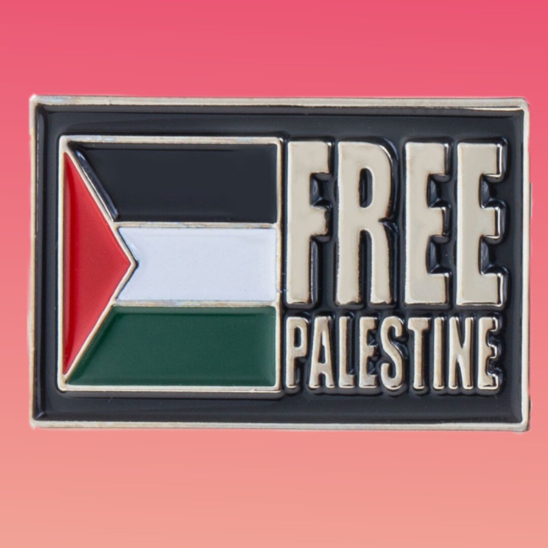 Enamel Pins Free Palestine, Palestine Resist, Palestinian Flag, Stop ...