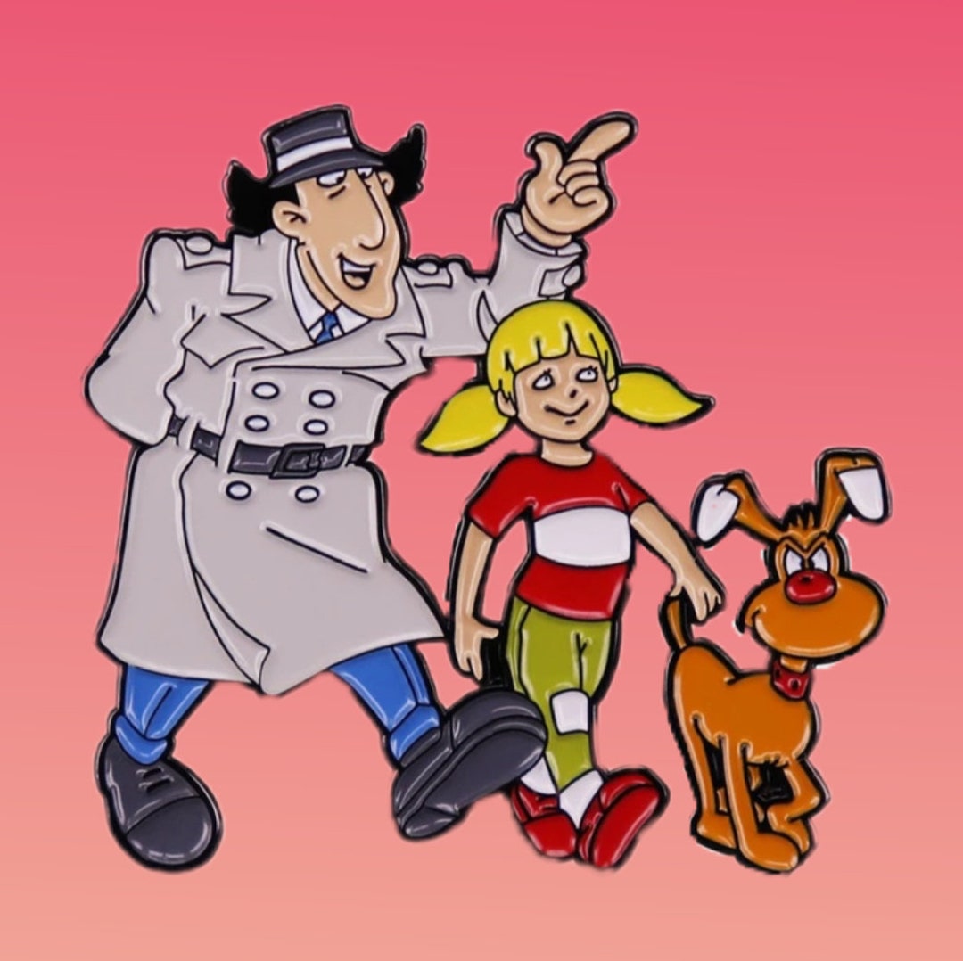 Enamel Pins Classic Cartoons, Pepe Le Pew, Inspector Gadget, Nostalgia ...