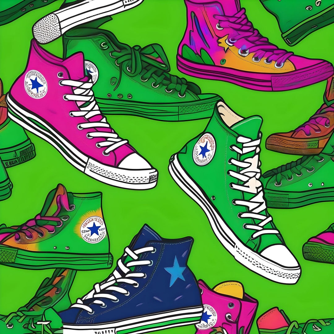 Cartoon Converse Style 2 - Etsy