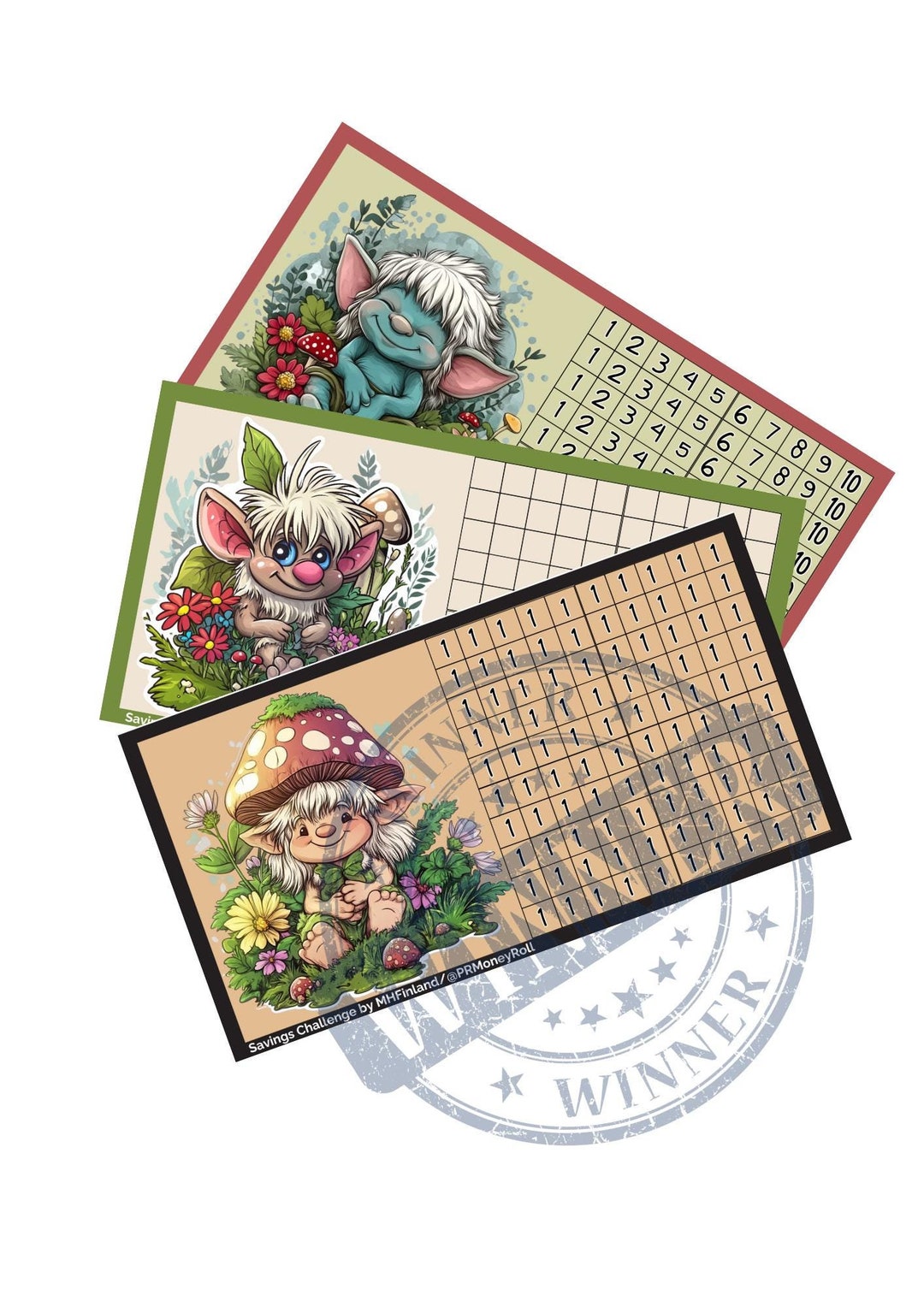 Bigger Savings Challenge Troll Set Digital Download Set of 3 Troll ...