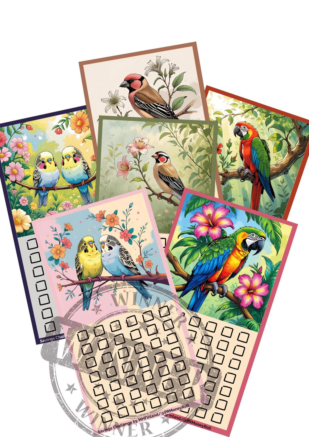 Bird Vet Savings Challenge | Pet Bird Budget Tracker | Emergency Vet ...