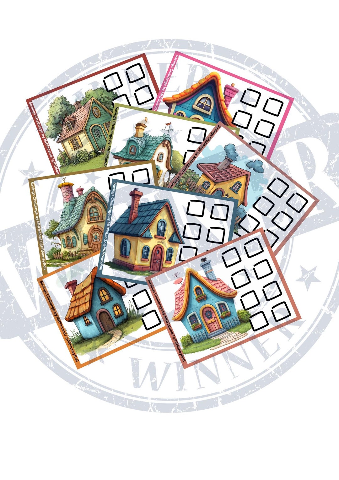 Tiny House A7 Savings Challenge, Mini Budget Tracker Printable, Digital ...