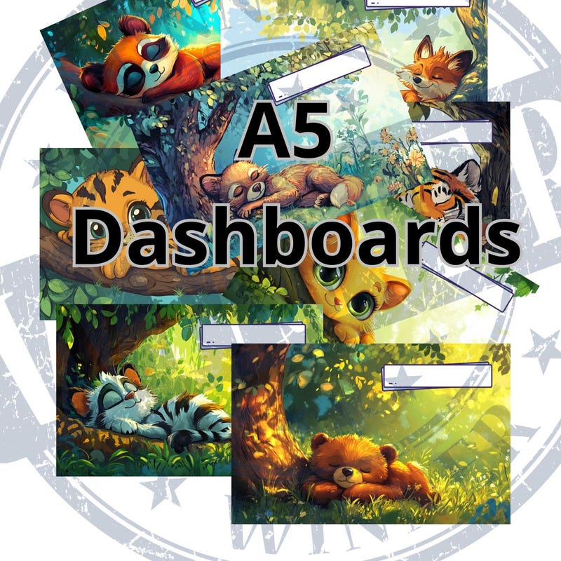 A5 Dashboard for Binder - Etsy