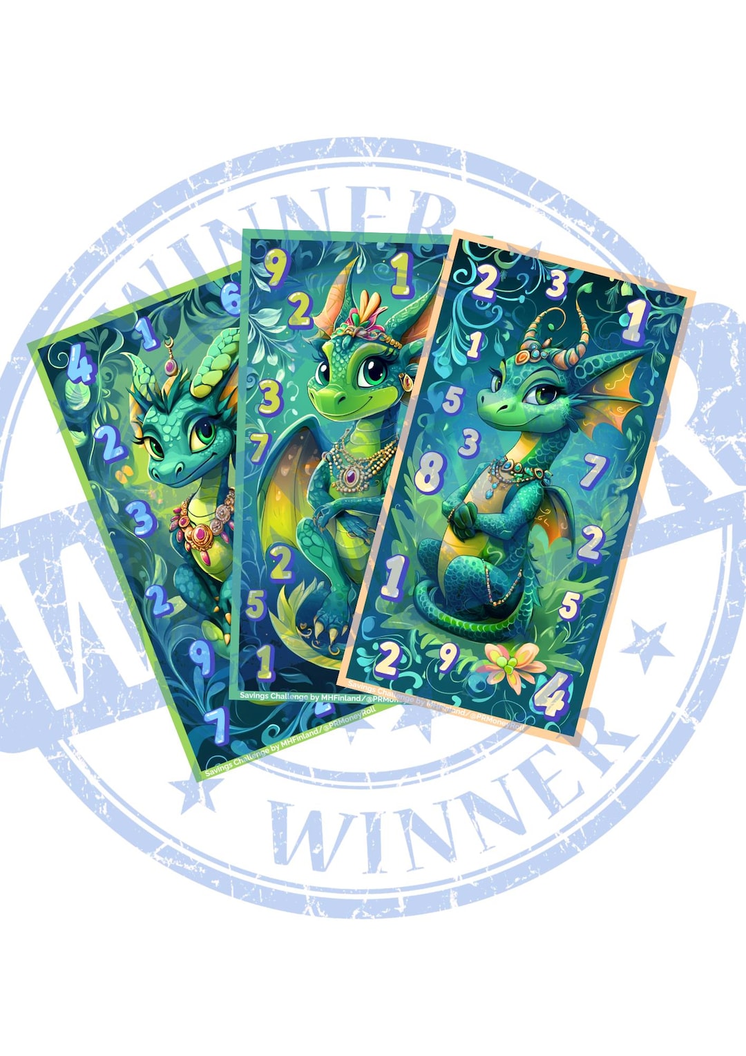 Dragon Savings Challenge Set, Fantasy Budget Tracker Printables ...