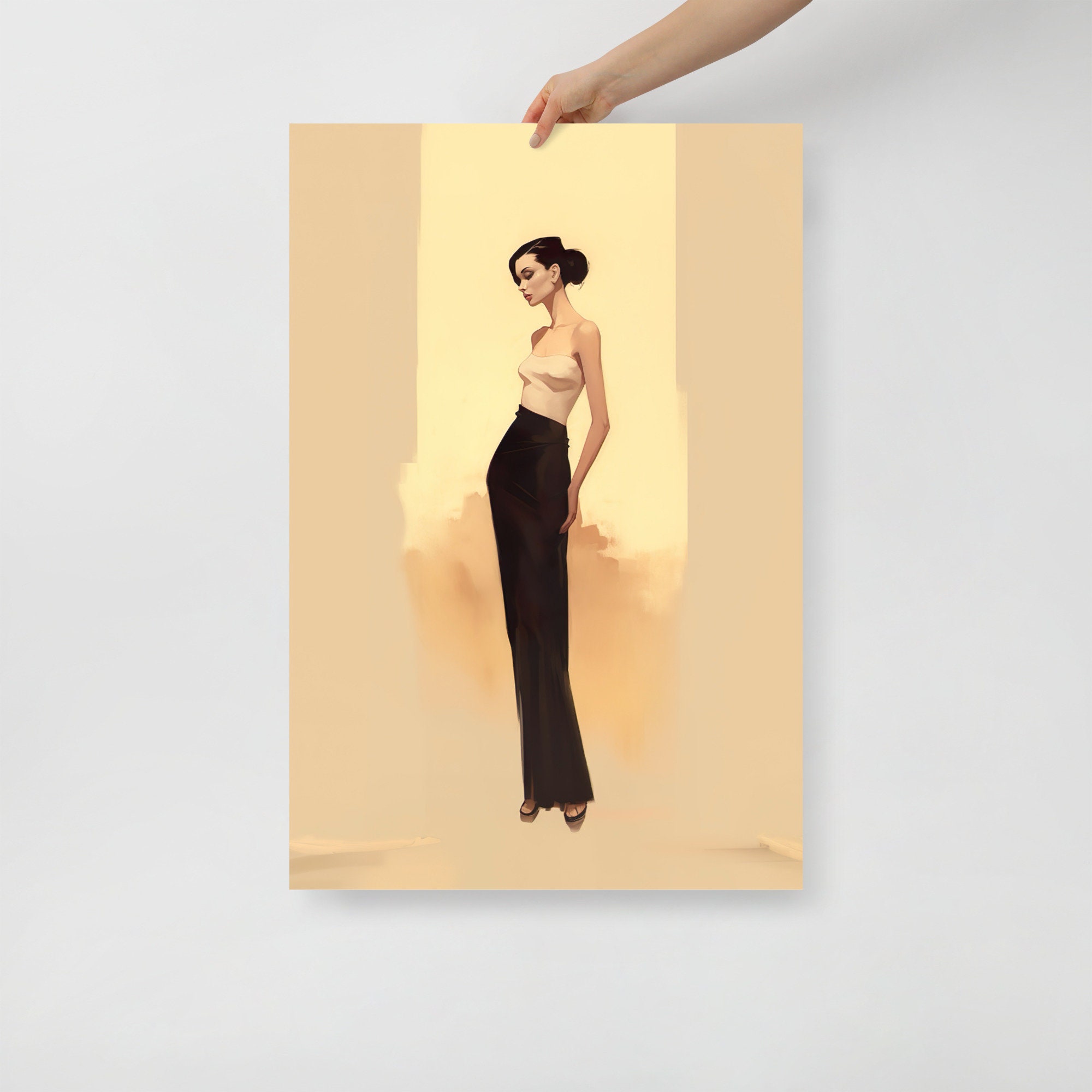 Lady Poster Woman Painting Model Poster Model Painting Woman Poster ...