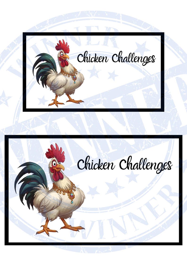 Chicken Savings Challenge Game | Digital A4 A5 Budget Binder Inserts ...