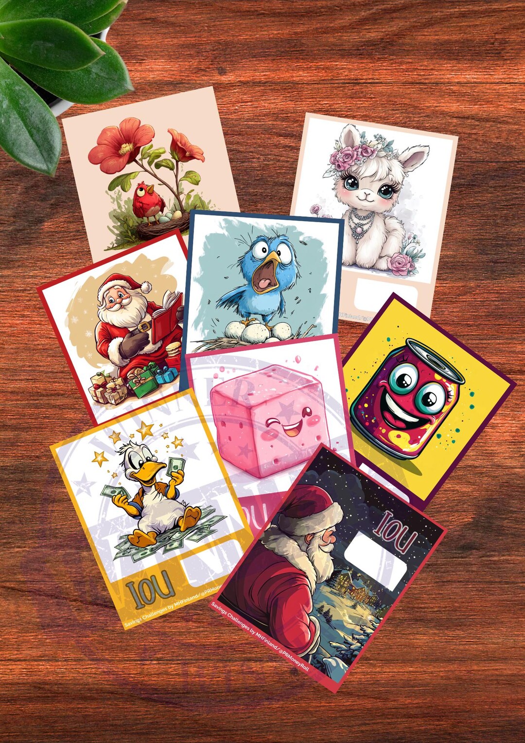IOU Notes Set of 8 | Digital Download | Cute Budget Binder Inserts ...