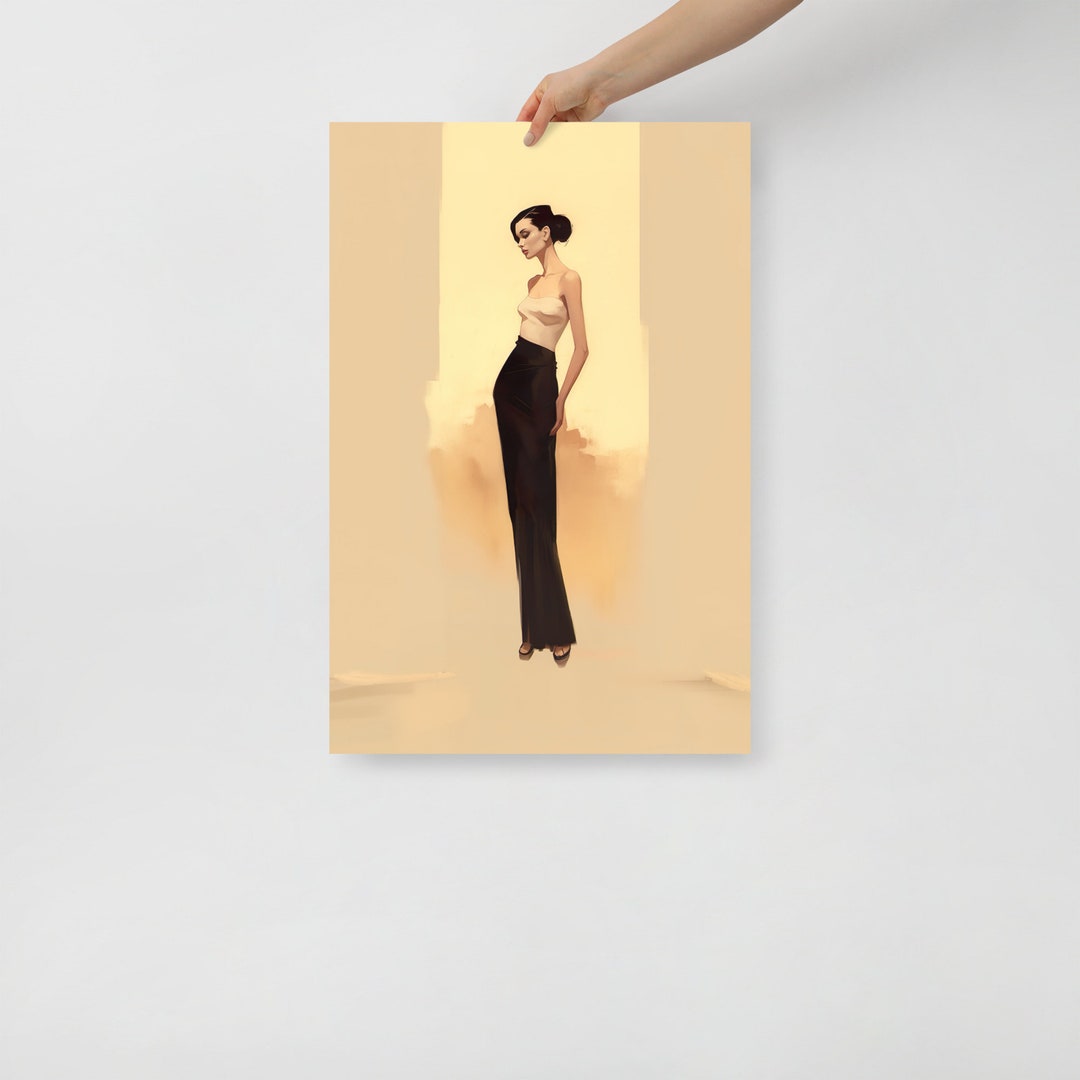 Lady Poster Woman Painting Model Poster Model Painting Woman Poster ...
