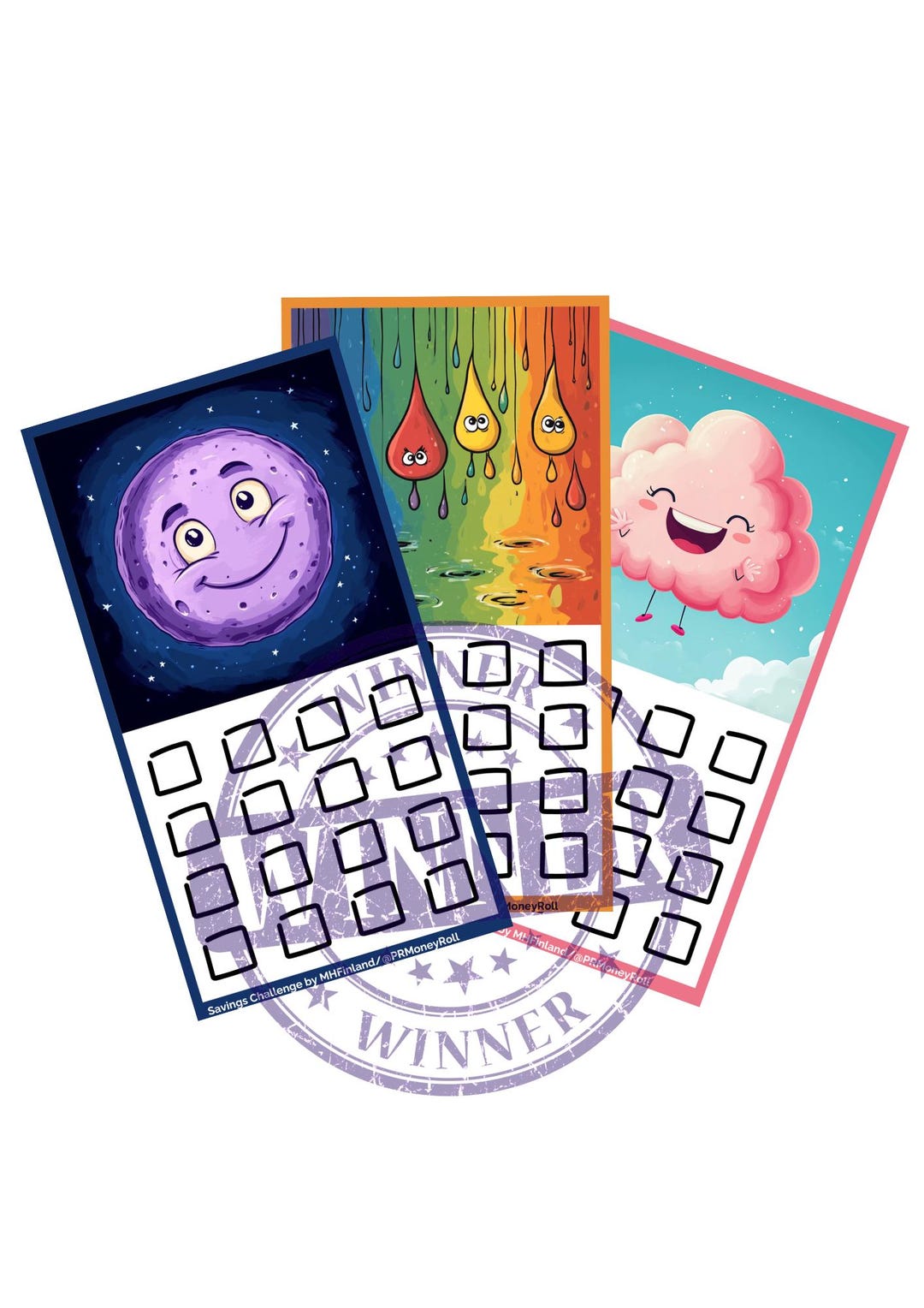 Sweet Weather Savings Challenge Set Digital Download Colorful Weather ...