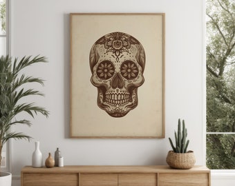 José Guadalupe Posada Print, Skeleton Wall Art, Calavera, Memento Mori ...