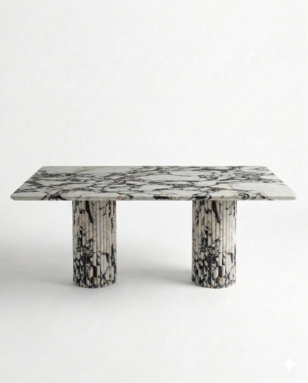 Calacatta Viola Dining Table – Authentic Italian Marble – Luxury Custom ...