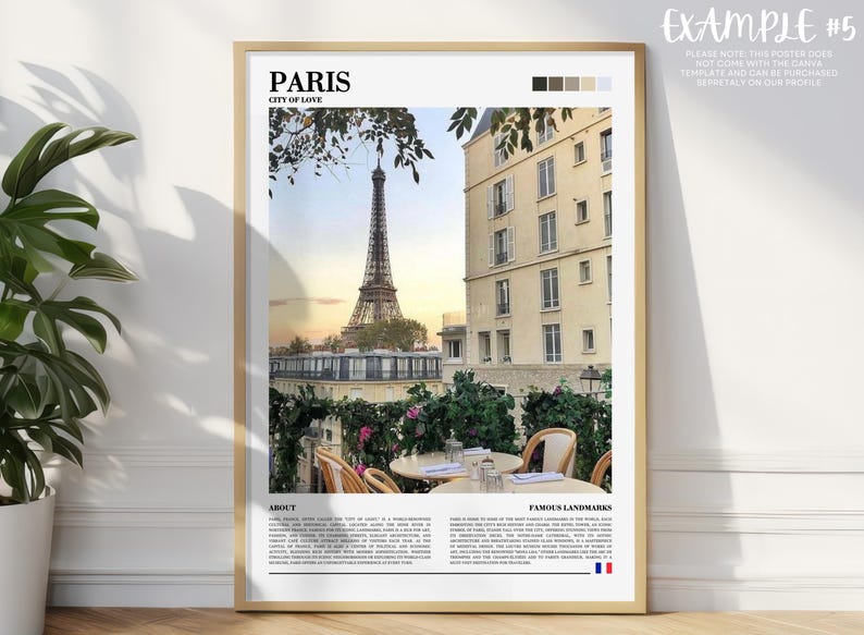 Canva Poster Template Editable Drag & Drop Picture Magazine Style ...