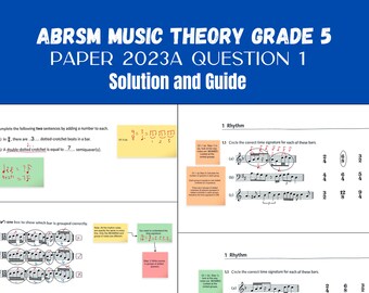 ABRSM Grade 5 Music Theory Test Paper 2023A Question 2 Solution and ...
