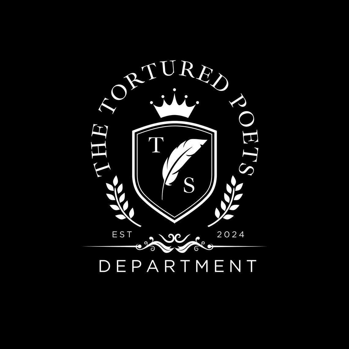 Tortured Poets Department Crest SVG PNG EPS Swiftie Gift the Eras Tour ...