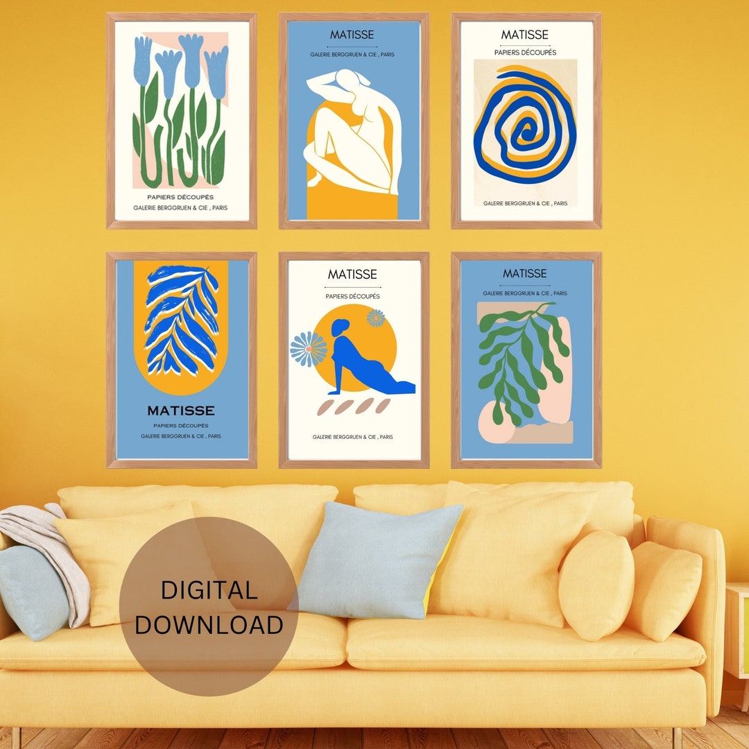 Stunning Matisse Wall Art Bundle Set of 6 Prints, Gallery Wall Set ...