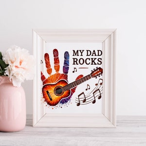 Father's Day Handprint Keepsake Art | Fathers Day Printable Card ...