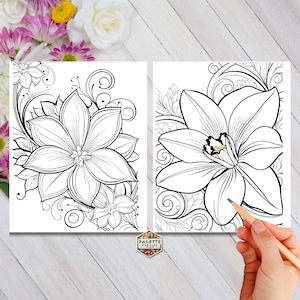 Floral Swirl Coloring Pages: 40 Mindfulness Patterns (printable PDF) - Etsy