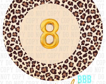 Lucky Lil Leopard 8 Ball PNG - Etsy