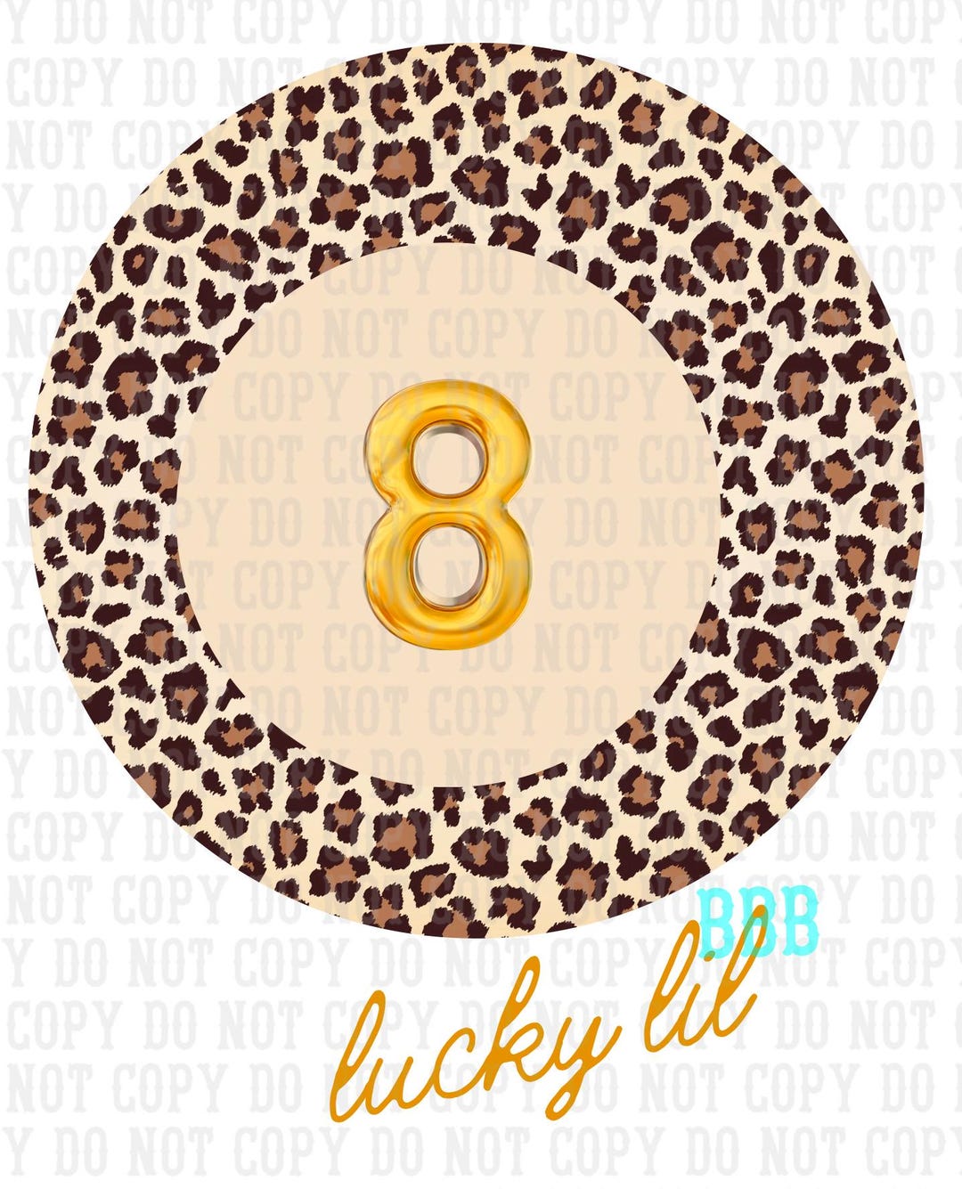 Lucky Lil Leopard 8 Ball PNG - Etsy