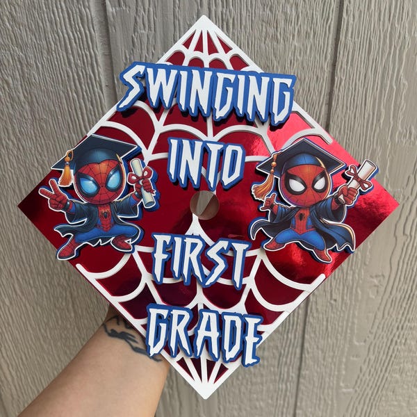 Spiderman Graduation Cap Topper - Etsy