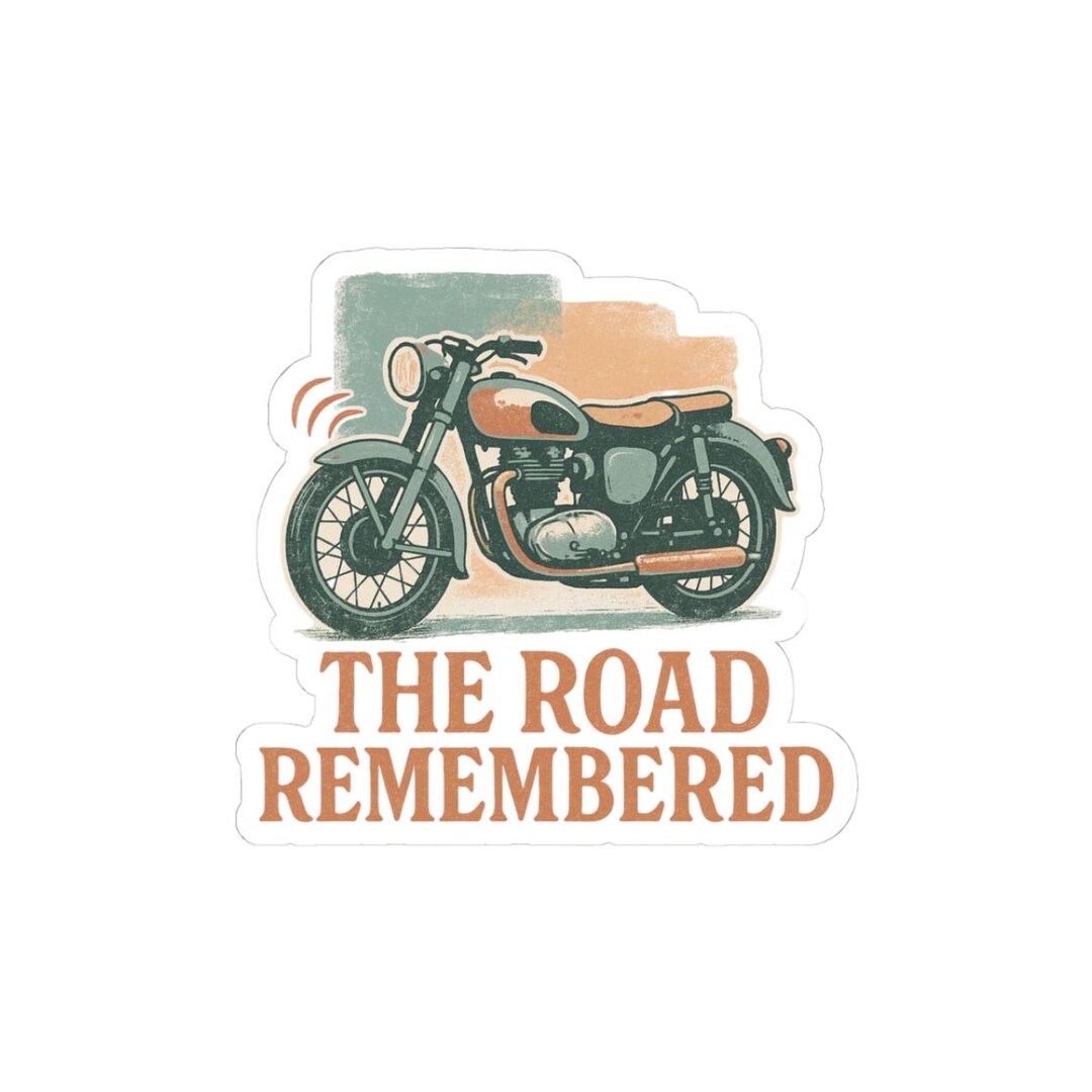 Vintage Motorcycle Sticker, Retro Biker Decal, Road Trip Accessory - Etsy