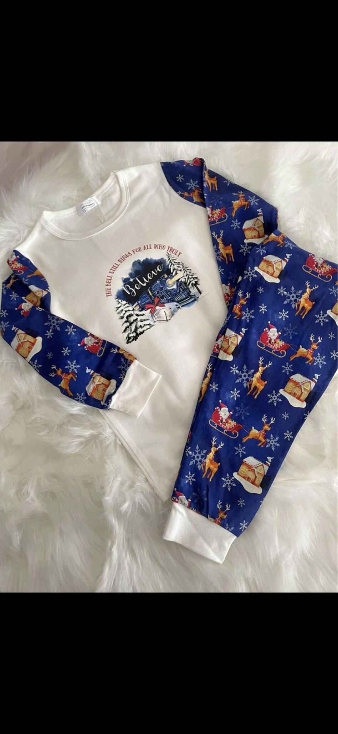 The Polar Express Christmas Eve Pyjamas - Etsy