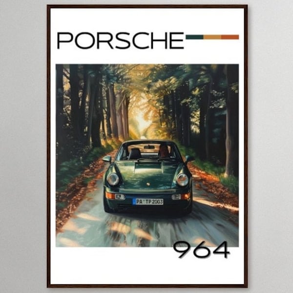 Porsche 964 Wall Art - Etsy