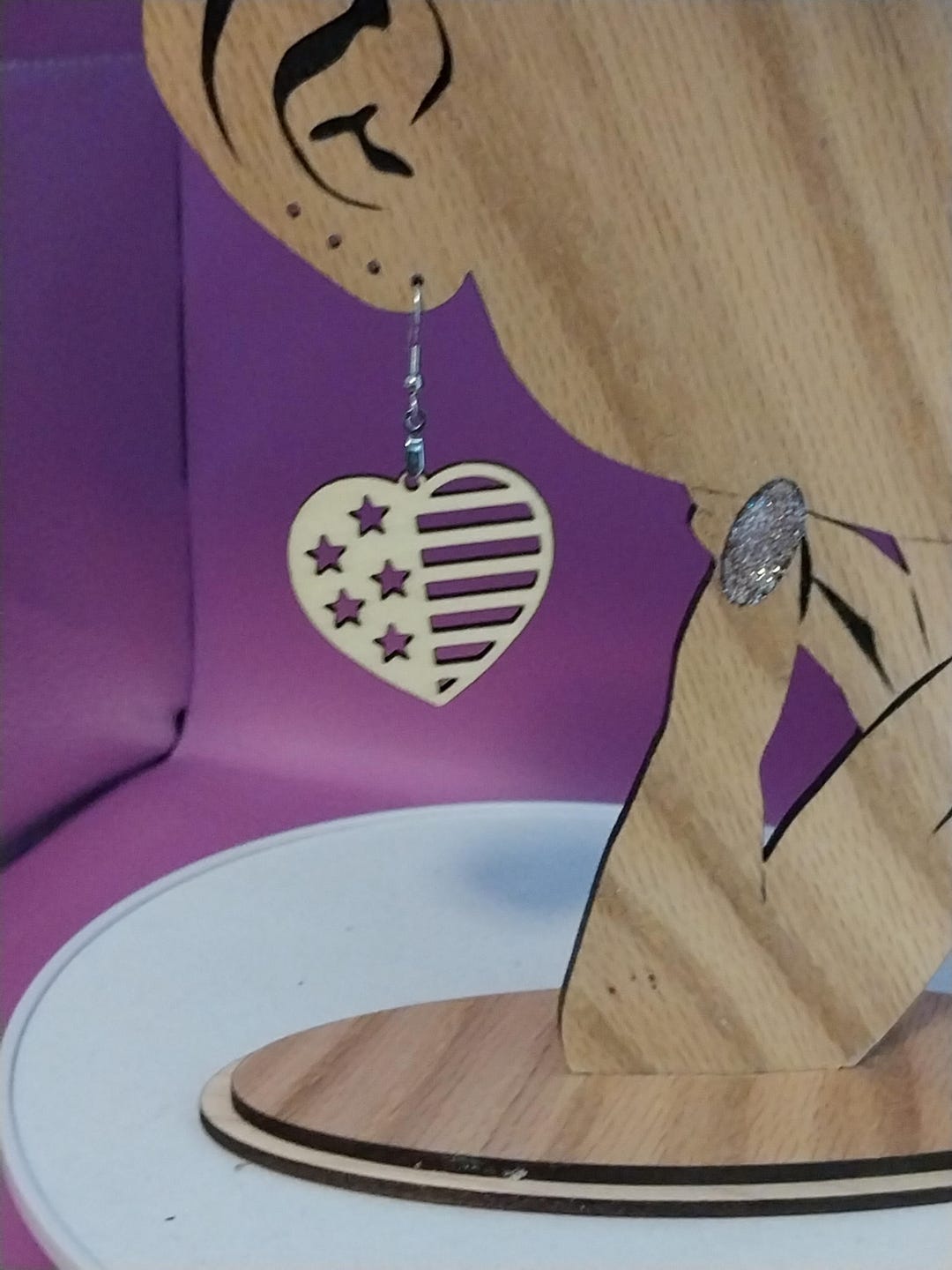 Heart Shape With Stars and Stripes - Etsy