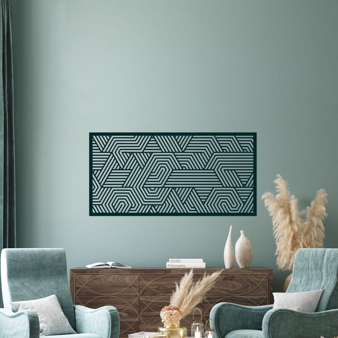 Wooden Panel LABYRINTH With a Geometric Pattern in the Form of ...