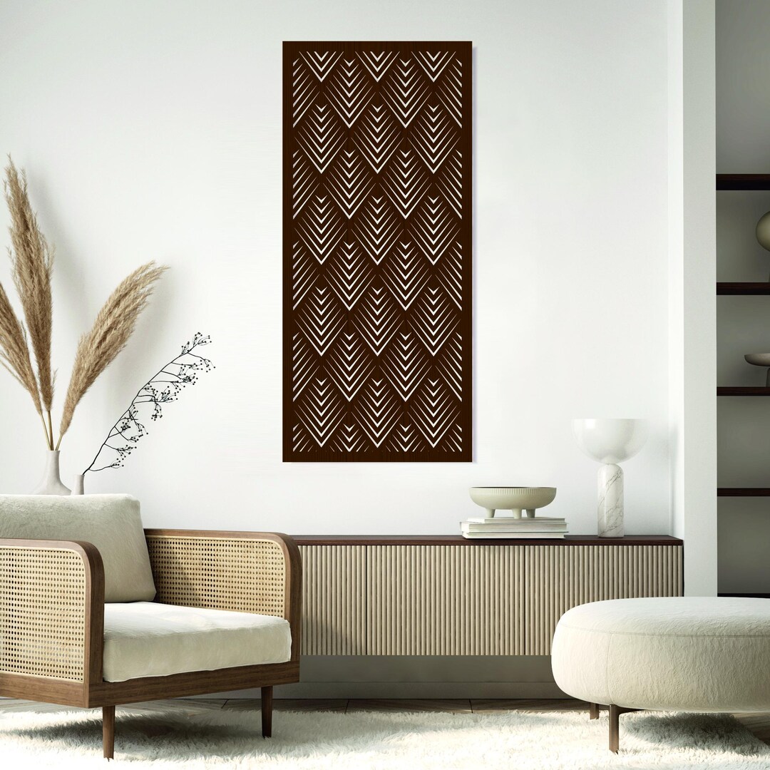 Art Deco Wooden Wall Panel, Scale Pattern Decor, Customizable - Etsy Canada