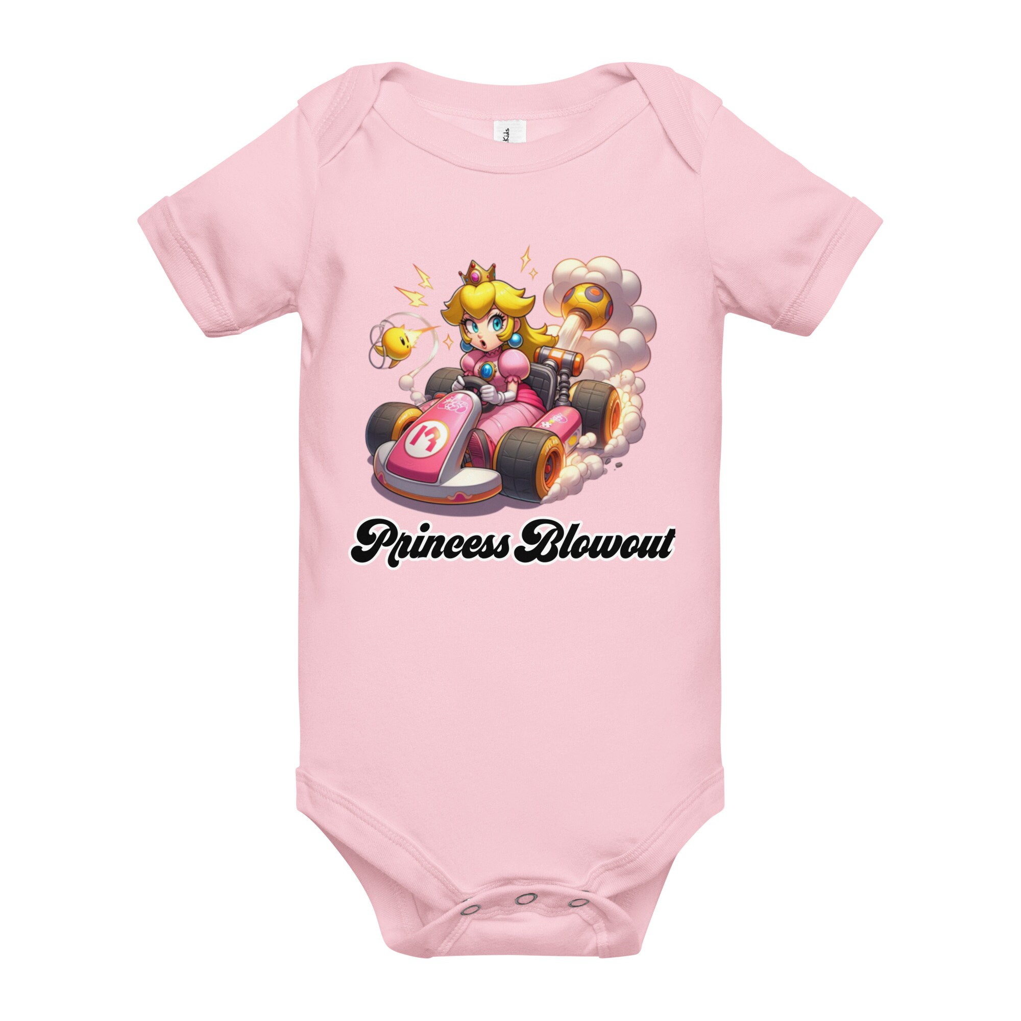 Princess Peach Blowout Onesie - Etsy