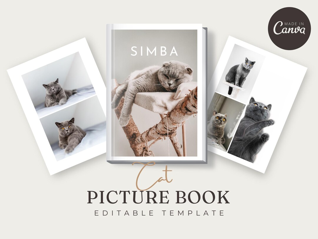 CATS - 45+ Pages Cat Photo Album Template, Pet Scrapbook, Keepsake ...